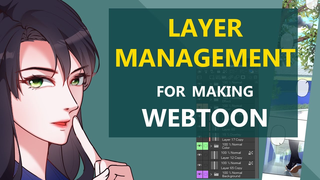 Layer Management for Making a Webtoon (Webtoon Making #7) - YouTube