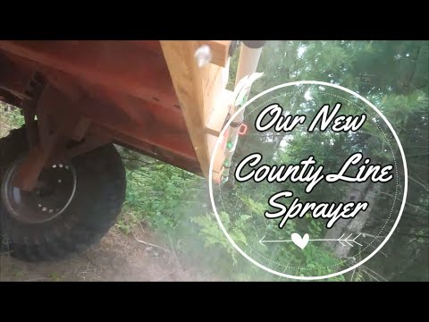 Testing Our New County Line Sprayer - YouTube