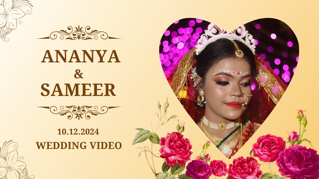 Ananya & Sameer || Best Bengali Wedding Cinematic full Video 2024 ...