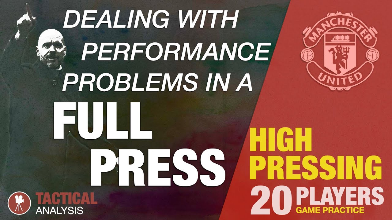 High Press Tactic | Game Practice | 20 Players | Manchester United ...