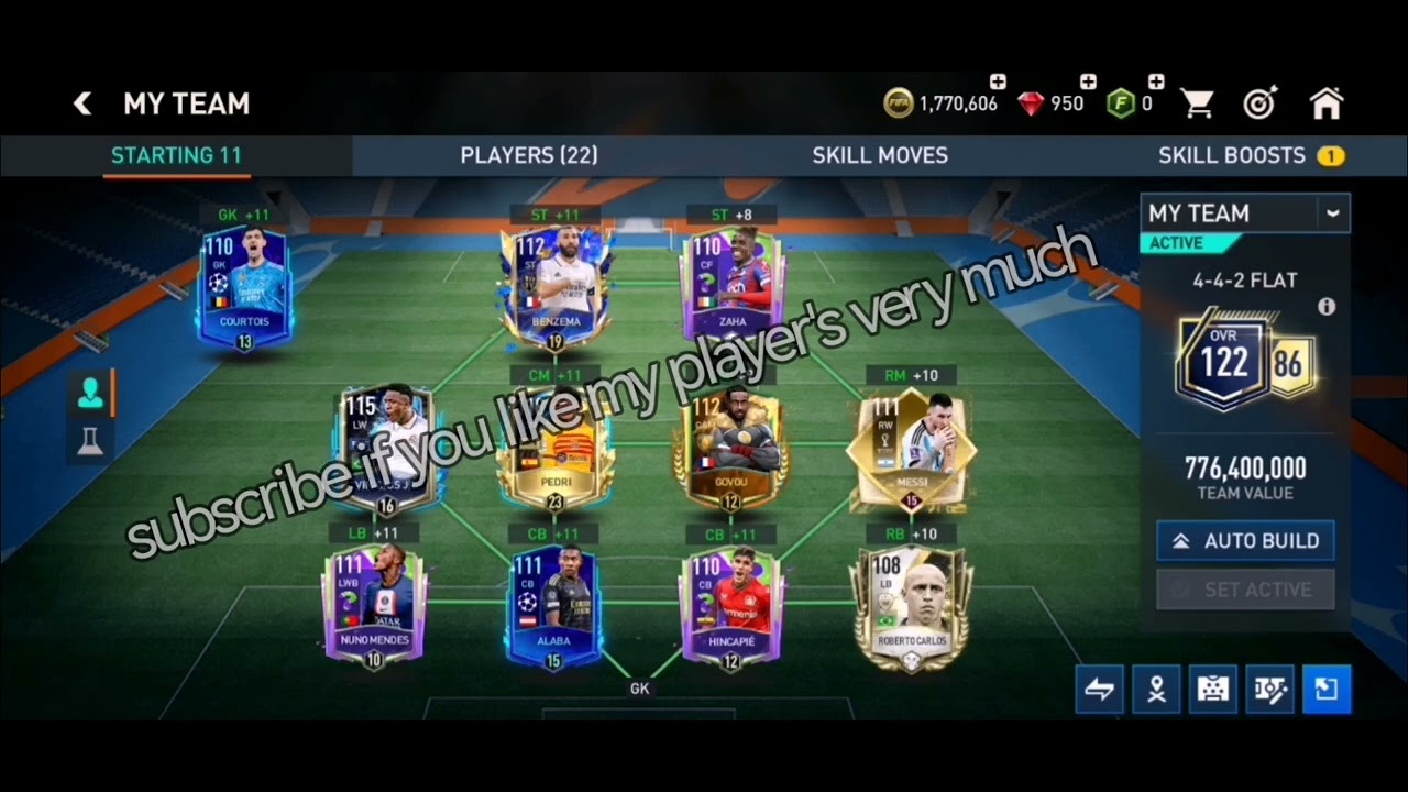 FIFA MOBILE lineup - YouTube