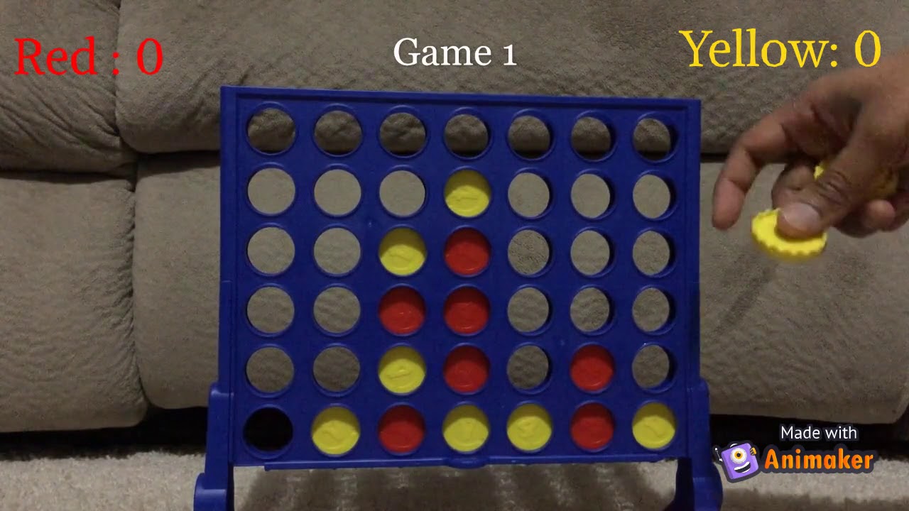 Connect 4 Red vs Yellow - YouTube