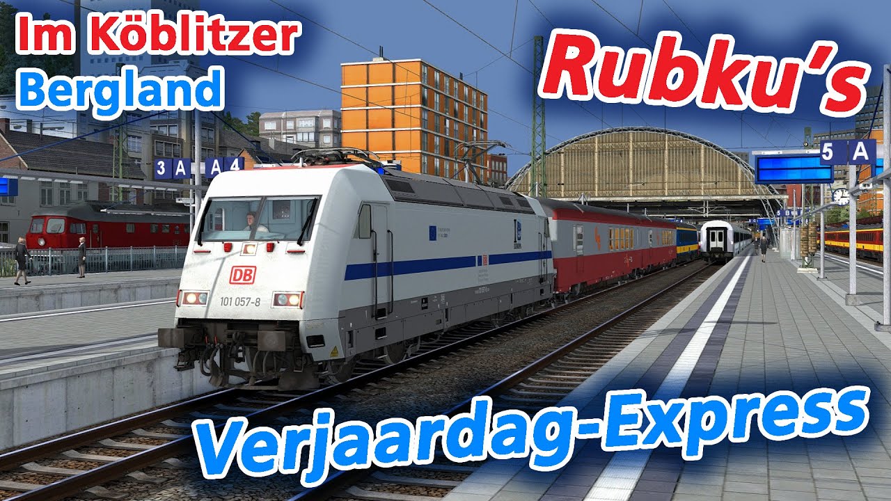 Train Simulator Classic: Rubku's Verjaardag-Express op IKB - YouTube