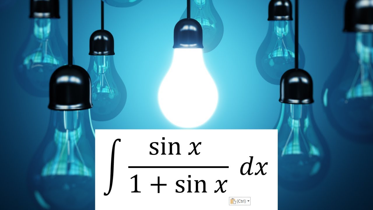 Integration of sinx/(1+sinx) (Solution) - YouTube