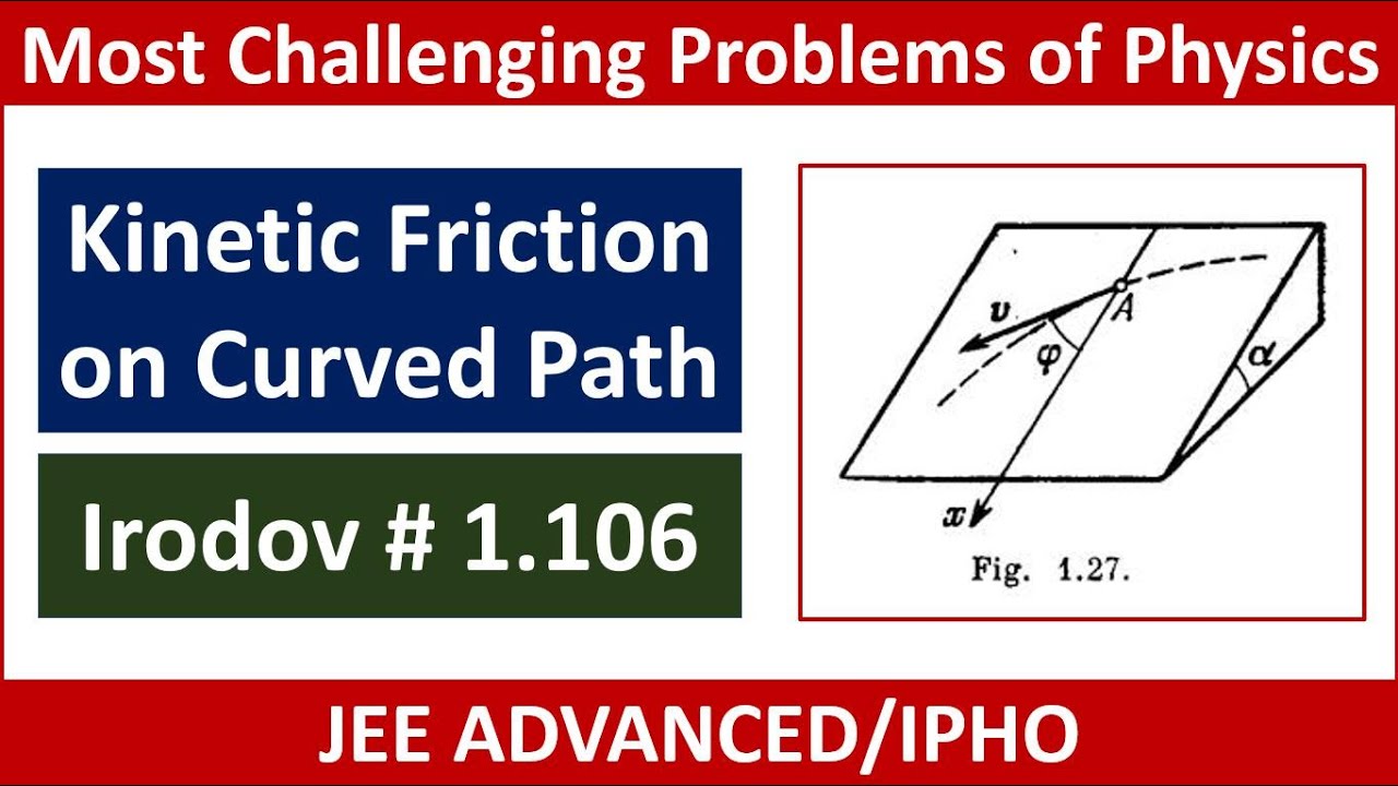 Kinetic Friction on Curved Path || Irodov # 1.106 - YouTube