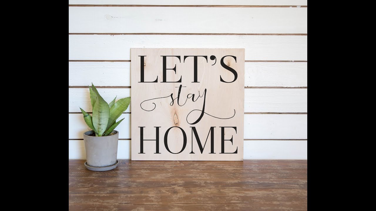 Make a DIY Trendy Scroll Sign - YouTube