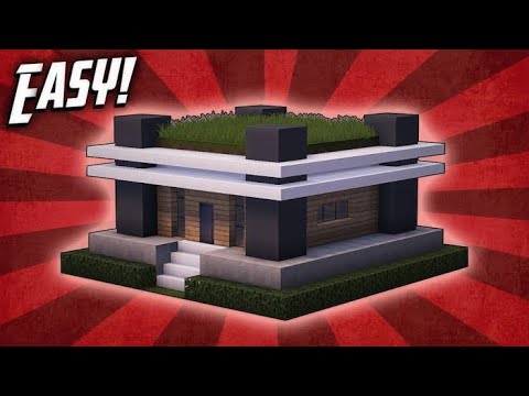 How to make a large modern house in mini block craft - YouTube