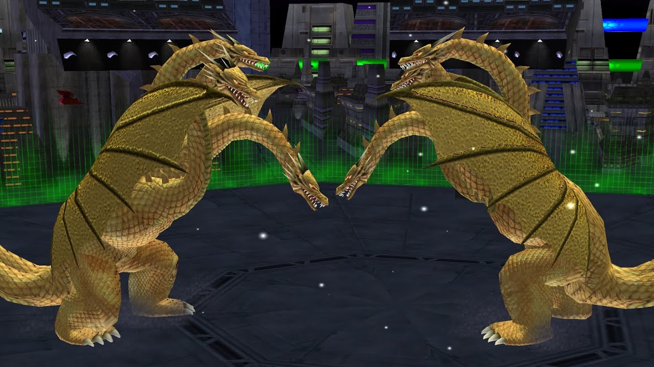 Godzilla Destroy All Monsters Melee: King Ghidorah VS King Ghidorah ...