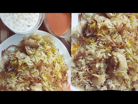 Muradabadi biryani| chicken pulao| chicken biryani|light masala simple ...