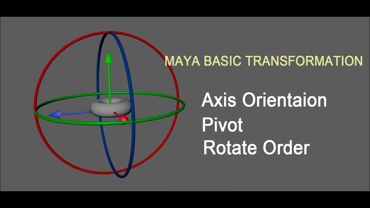 # Maya Axis | Pivot | Rotate Order - YouTube