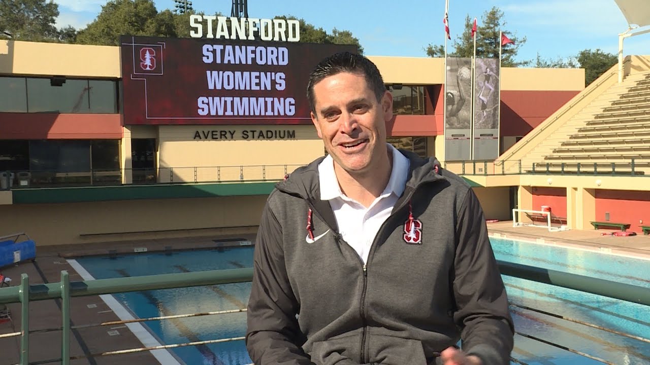 Stanford women's swimming head coach Greg Meehan amps up meet against ...