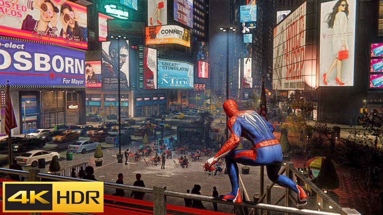 Marvel's Spider-Man Times Square Looks STUNNING On PC | Next-Gen Ultra ...