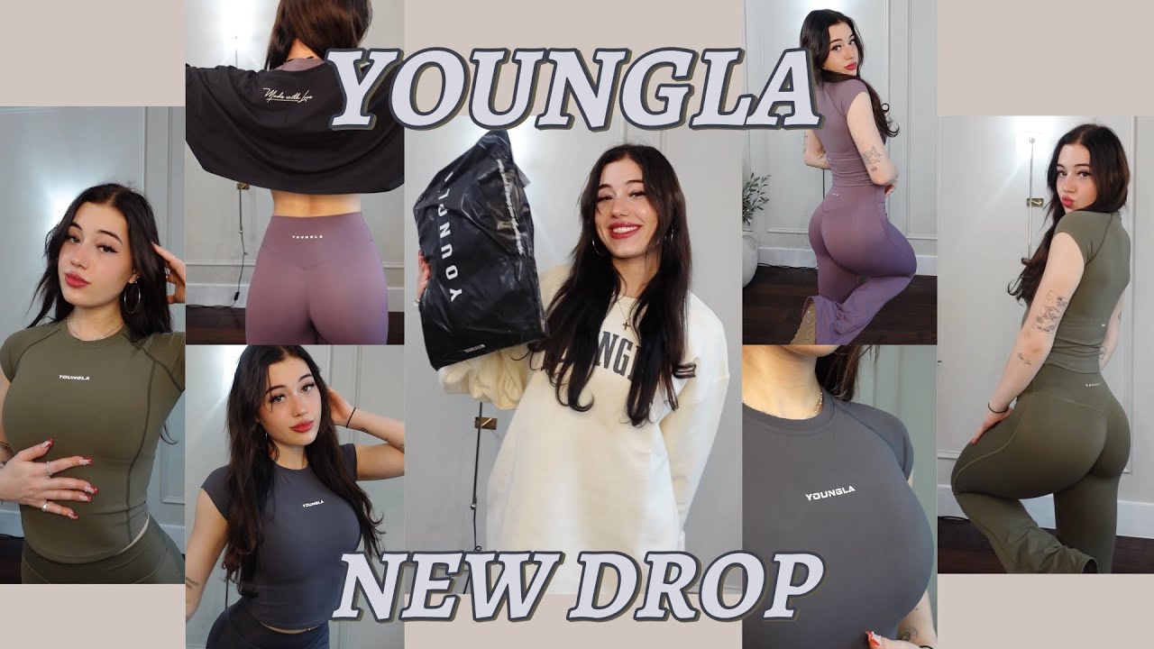 YOUNGLA/For Her FIRST Women's COMPRESSION tees! +flared leggings and ...