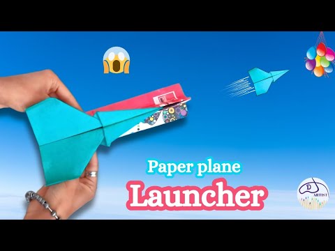 Paper plane launcher tutorial in best way ️ ️ - YouTube