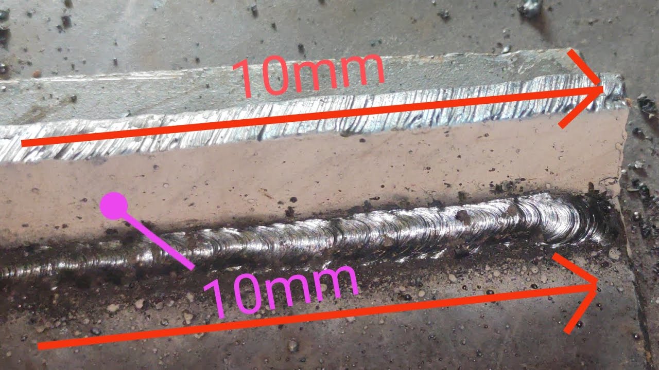 how to root weld 10mm steel welding - YouTube
