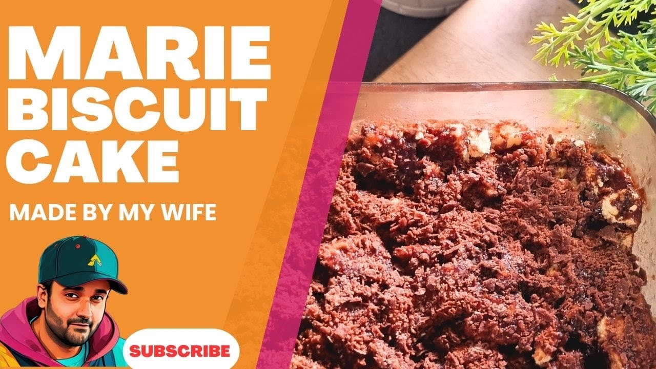 No Bake Chocolate Marie Biscuit Cake Recipe | Made by my wife - YouTube