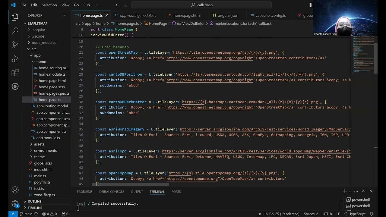 ACARA 6 PRAKTIKUM PGPBL 'INTEGRASI IONIC FRAMEWORK DENGAN LEAFLET JS' - YouTube