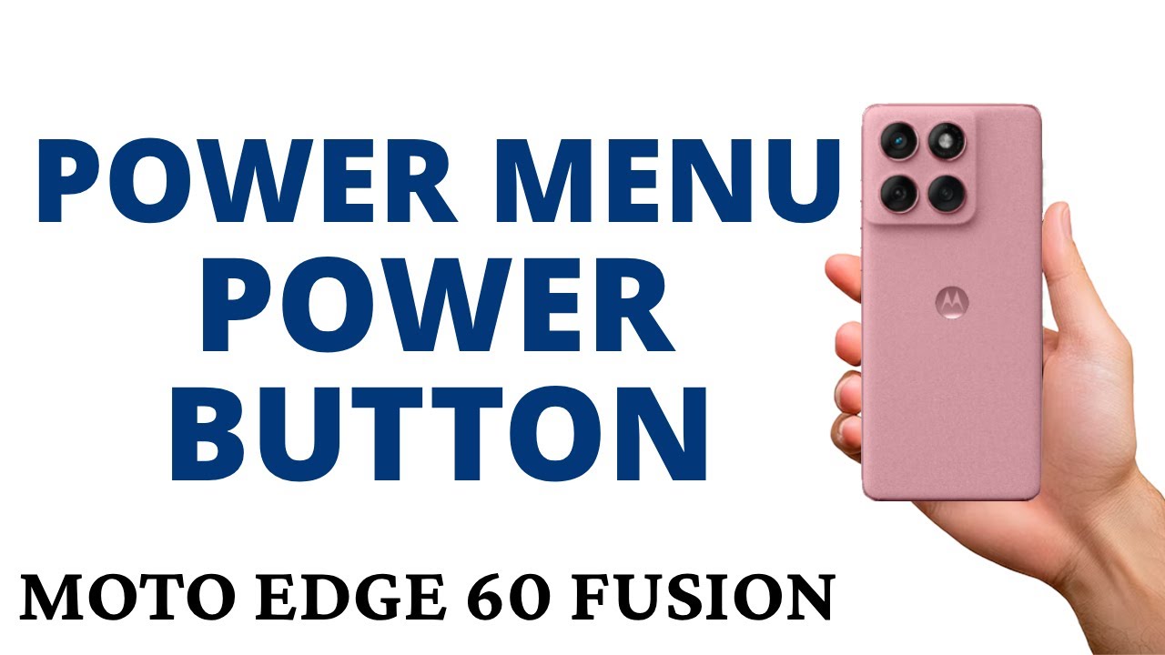 How to OPEN the POWER OFF MENU with POWER BUTTON on the MOTO EDGE 60 ...