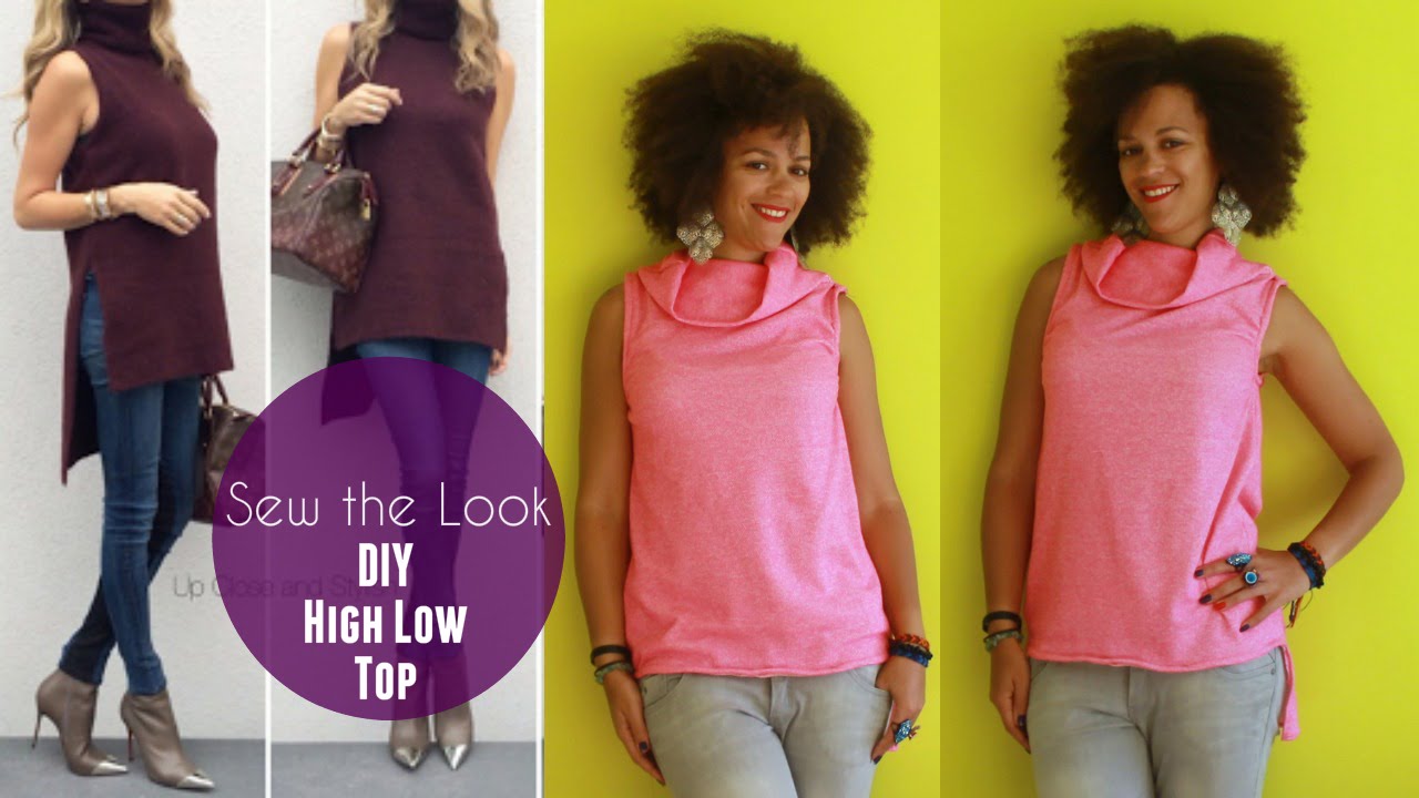 Sew the Look | How to Make Up Close and Stylish's High Low Top - YouTube