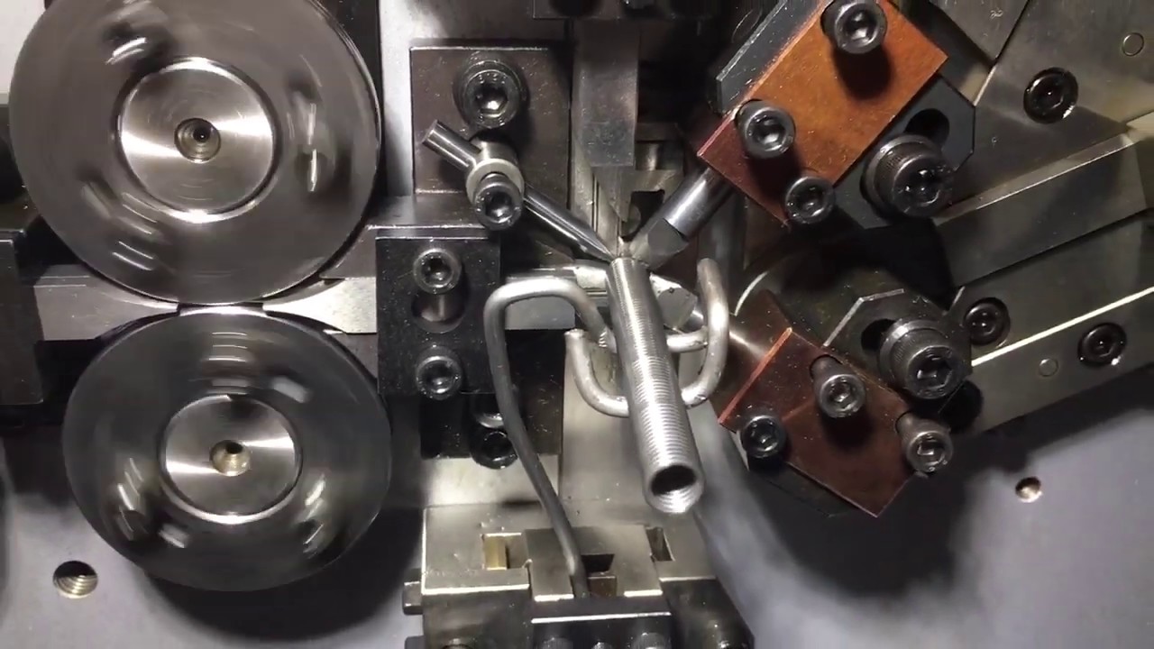 WNJ TK320 Spring Coiling Machine - YouTube