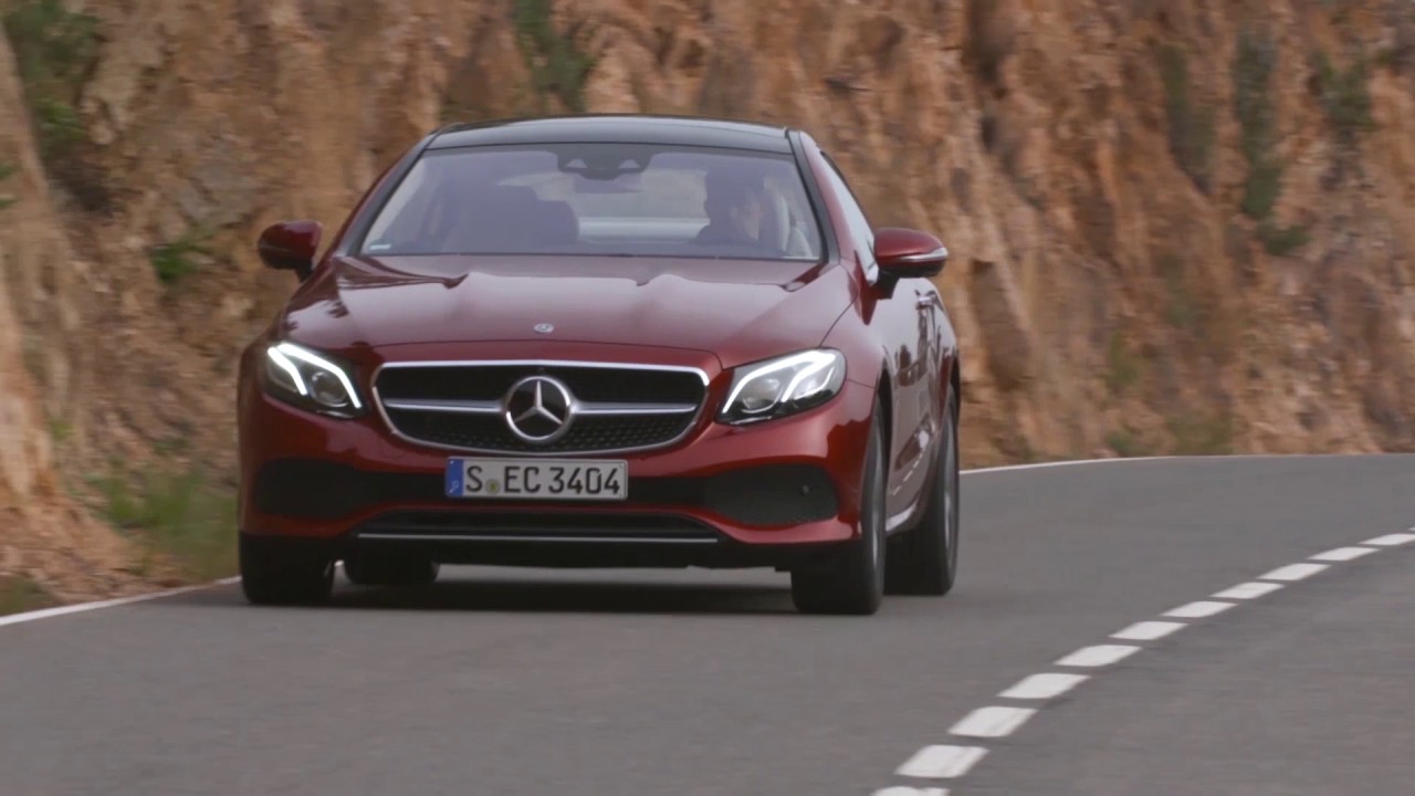 The new Mercedes-Benz E 220 d 4MATIC Coupe Driving Video in Hyacinth ...