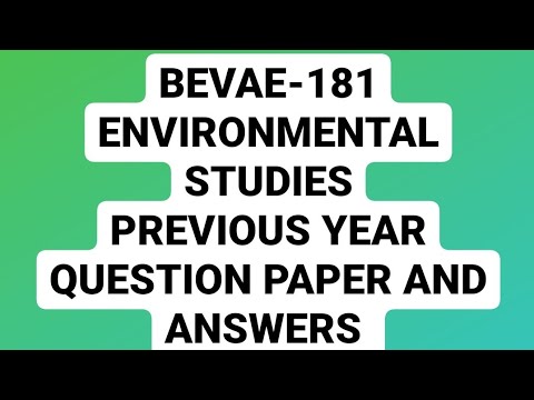 bevae-181 previous year question paper with answers ||IGNOU|part-1 ...