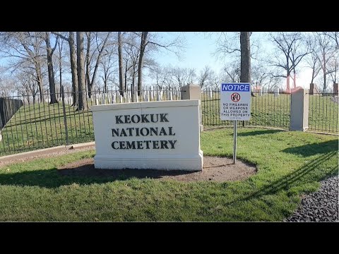 Keokuk National Cemetery, Keokuk, Iowa - YouTube