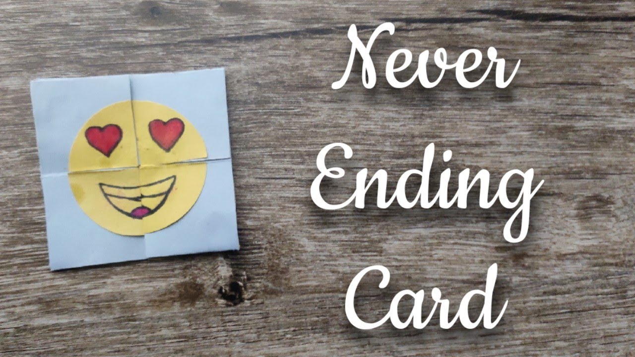 Never Ending Card | How to make Never ending card | Endless Card ...