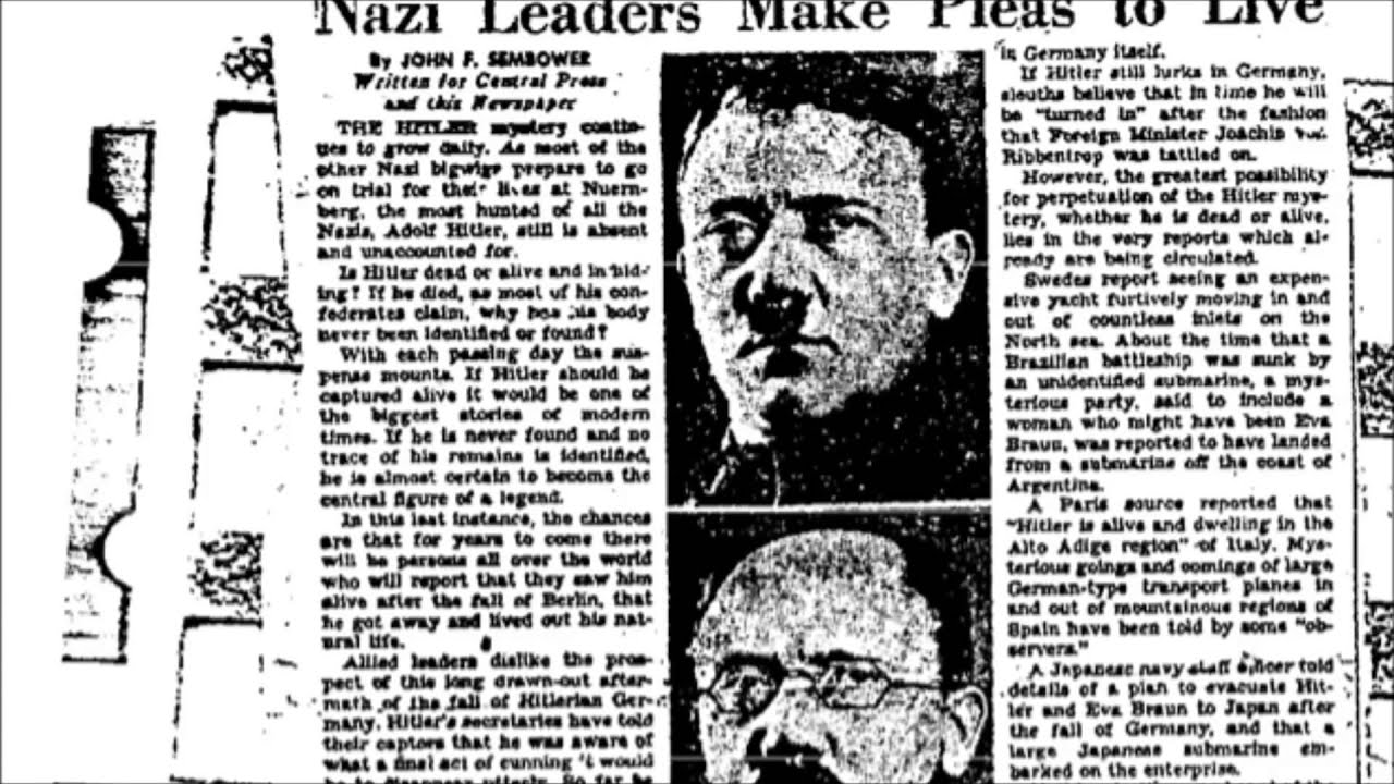 Did Hitler Really Die At The End of WWII - YouTube
