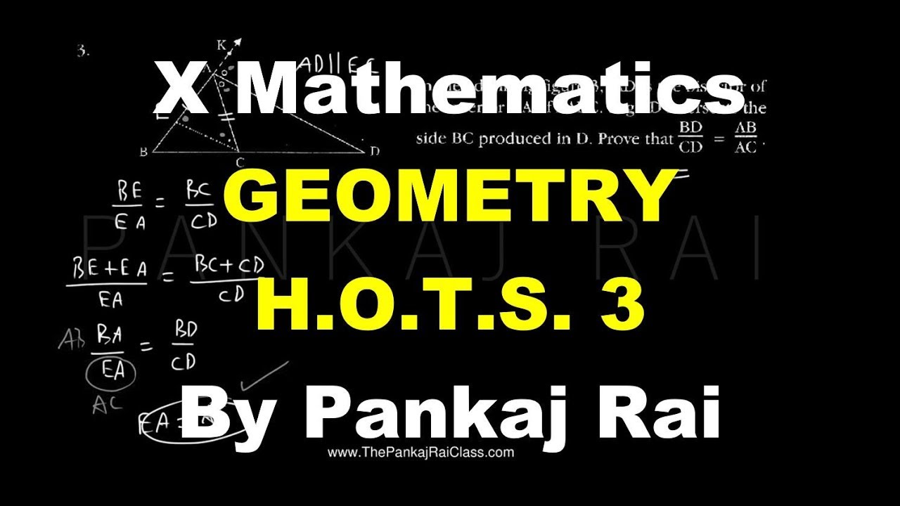 X Mathematics Geometry HOTS 3 - YouTube