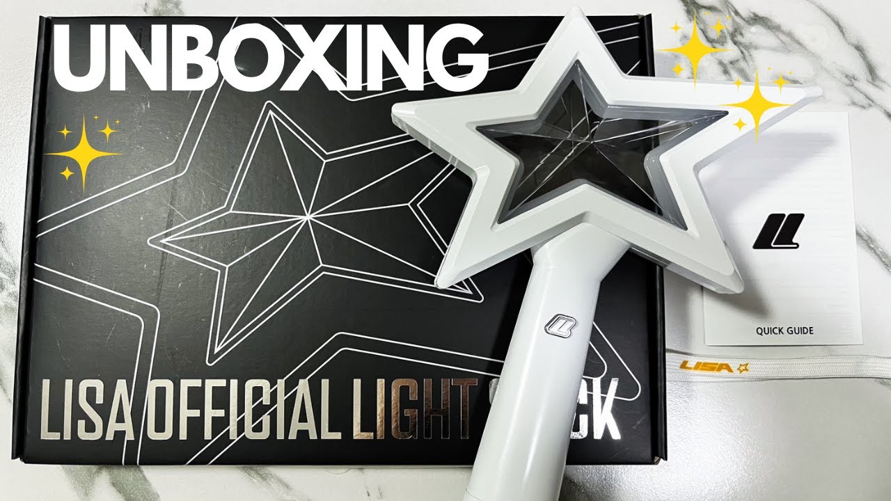 UNBOXING - LISA OFFICIAL LIGHT STICK - YouTube