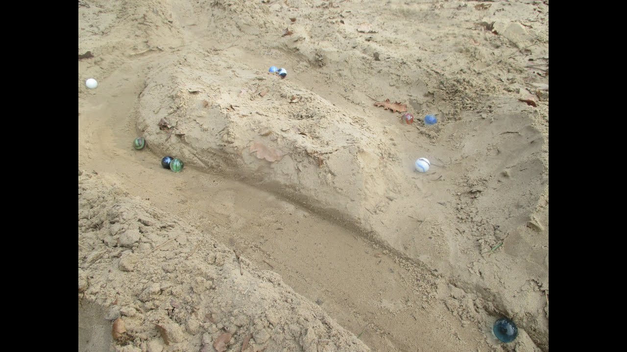 The marble sand race - YouTube