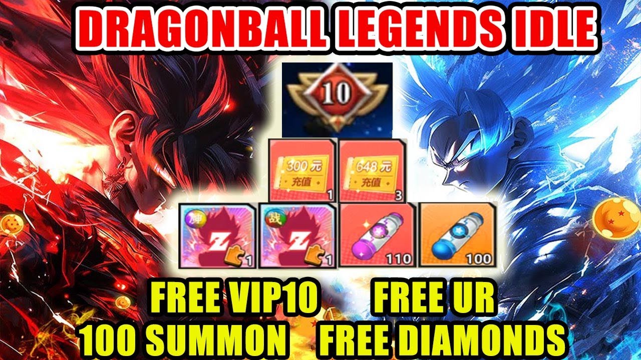 DragonBall Legends Idle Gameplay - Free V10 & UR Hero & Summon Tickets ...