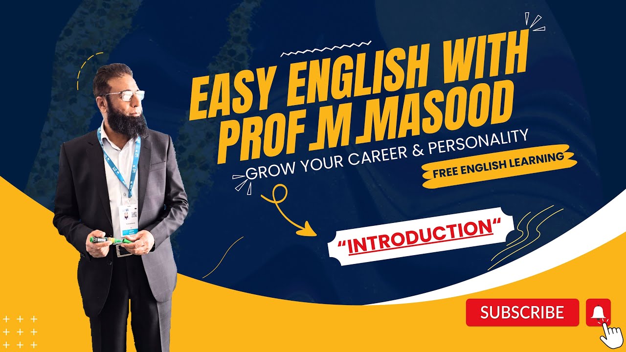 Introduction of Professor Muhammad Masood - YouTube