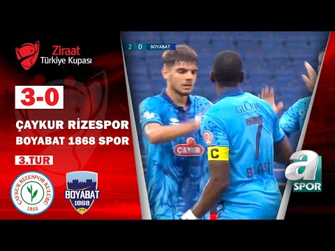 Çaykur Rizespor 3-0 Boyabat 1868 Spor Ziraat Türkiye Kupası 3.Tur Maçı / A Spor / 18.10.2022