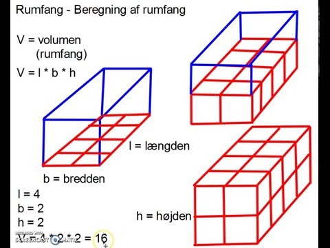 Rumfang - Beregning af rumfang - YouTube