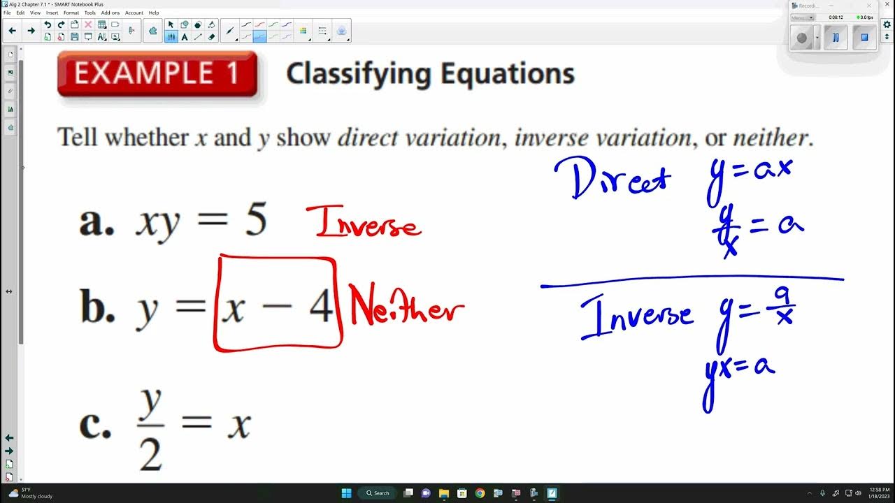 Algebra 2 Chapter 7.1 - YouTube