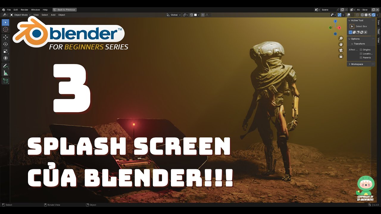 [Tự học Blender 2026] Bài 3: Splash Screen của Blender | User Interface ...
