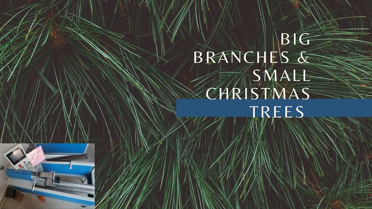Production of Christmas Tree Top - Binding Machine - YouTube