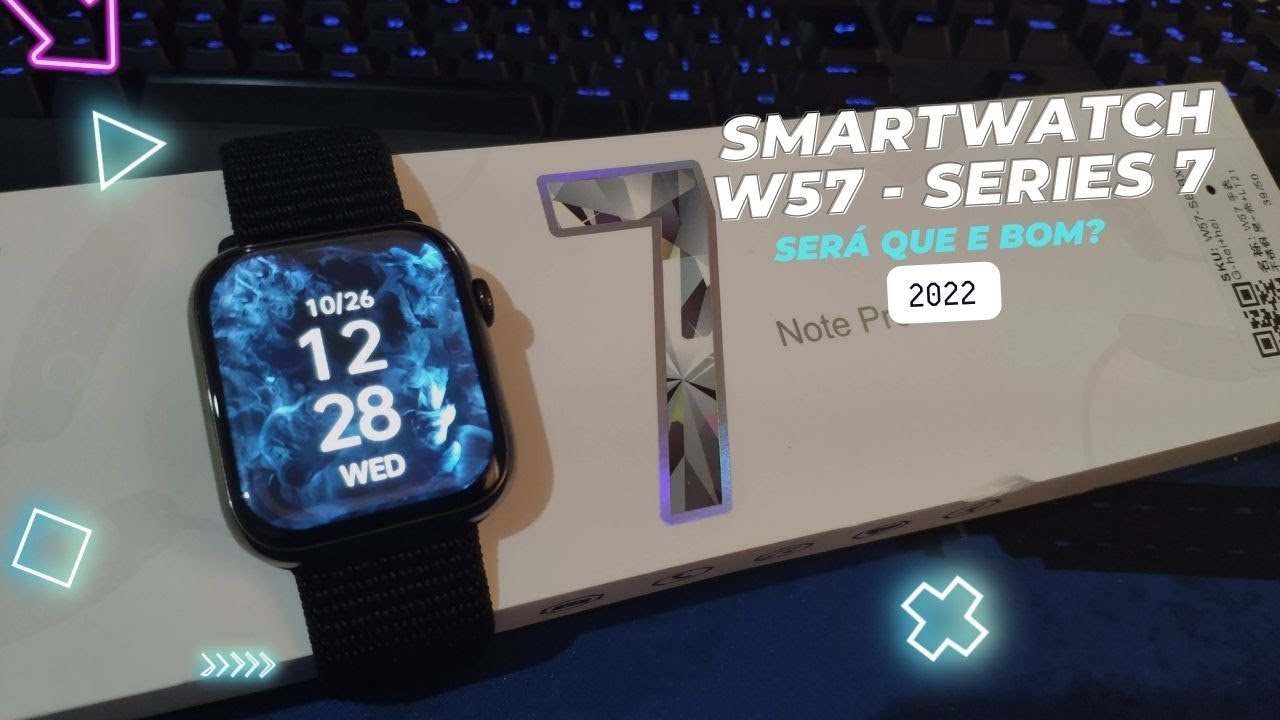 SMARTWATCH W57 - MAIOR TELA do Mercado - Unboxing e Primeiras ...