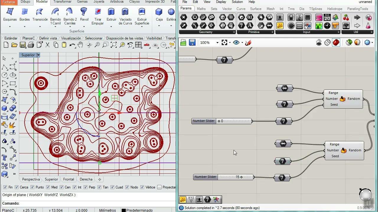 Grasshopper Tutorials - MetaBall, MetaBall (t), Convex Hull, Delaunay Mesh, Voronoi, Voronoi 3D ...