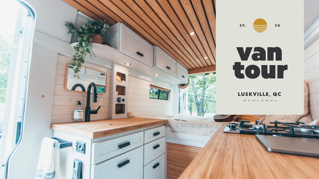 NEW VAN TOUR | Self Converted Promaster to Beautiful Luxurious Tiny ...