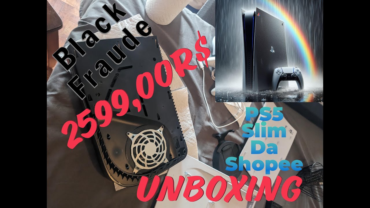 Comprei um PS5 Slim da Shopee de 2599.00 Reais chegou com caixa amassada |Unboxing| - YouTube