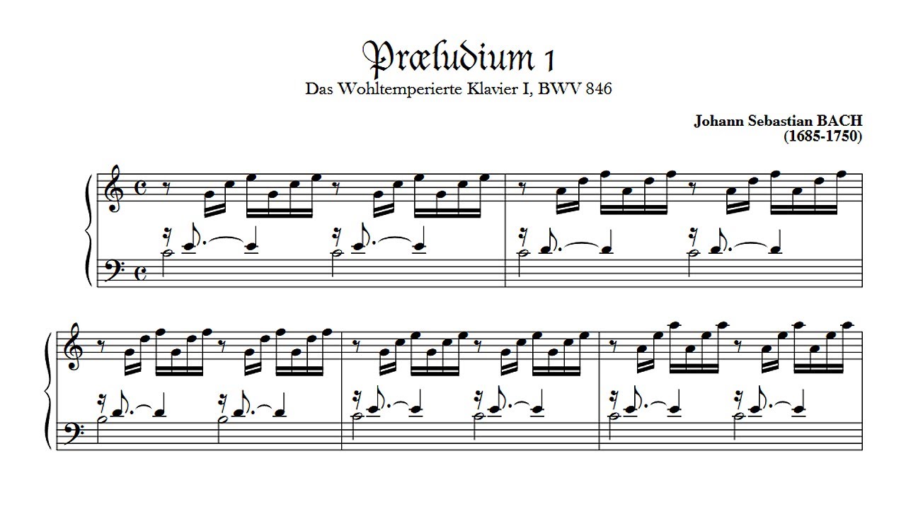 JS Bach: Prelude and Fugue No. 1 in C major BWV 846 - Ingrid Heiler ...