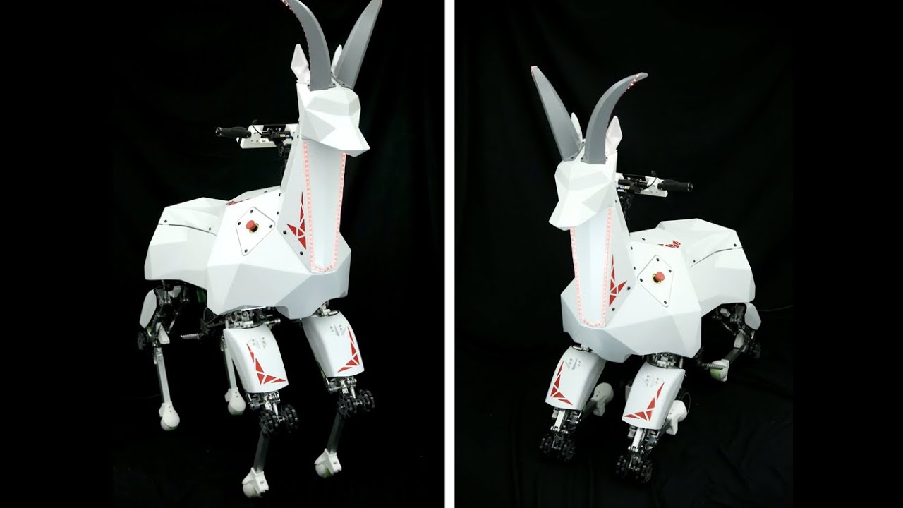 New Kawasaki rideable robotic goat - YouTube