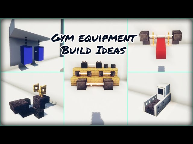 Minecraft Gym Equipment Minecraft Gym Equipment Build Hacks