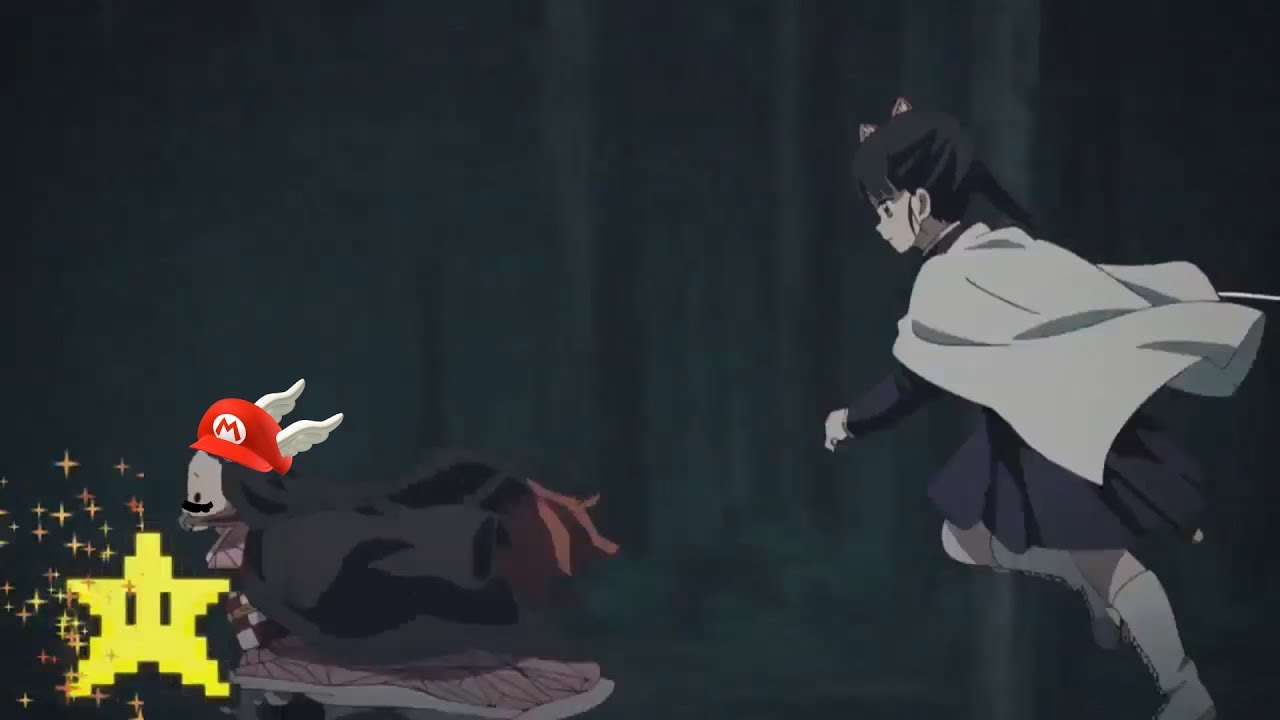 Kimetsu no Yaiba Nezuko Running but with mario bros music - YouTube
