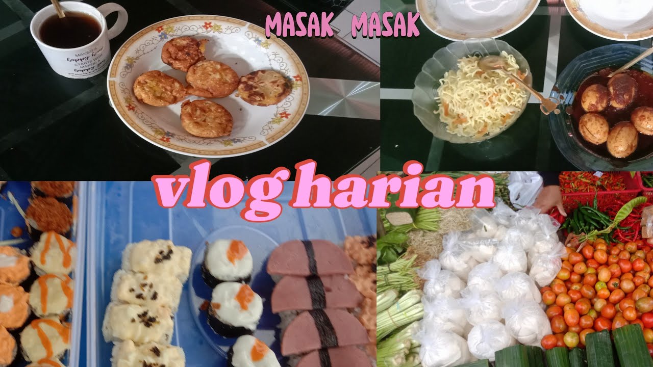 vlog harian masak masak daily vlog - YouTube