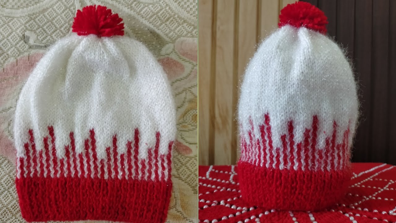 Cap Woollen amazing design, cap for ladies, girls and babies, beautiful ...