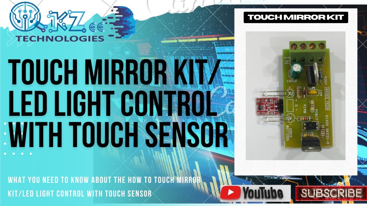Touch Mirror Kit/LED Light Control with Touch sensor |Urdu\Hindi|DIY ...